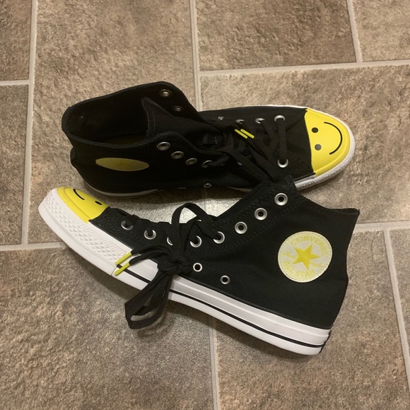 Converse | Shoes | Converse Chuck Taylor All Star Smiley Face High ...